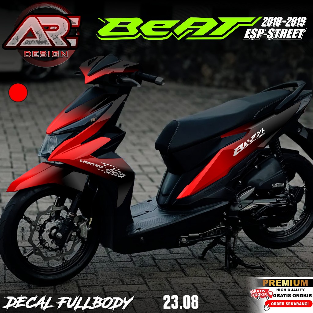 Jual (COD) TERBARU Decal Sticker Honda Beat Esp Street 2016 2017 2018 ...