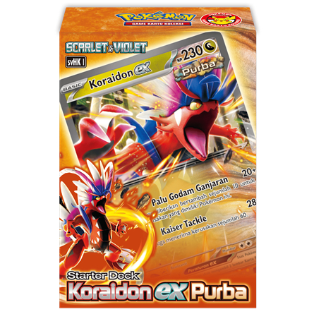 Jual Kartu Pokemon TCG Starter Deck Koraidon Ex Purba SVHK Scarlet Violet | Shopee Indonesia