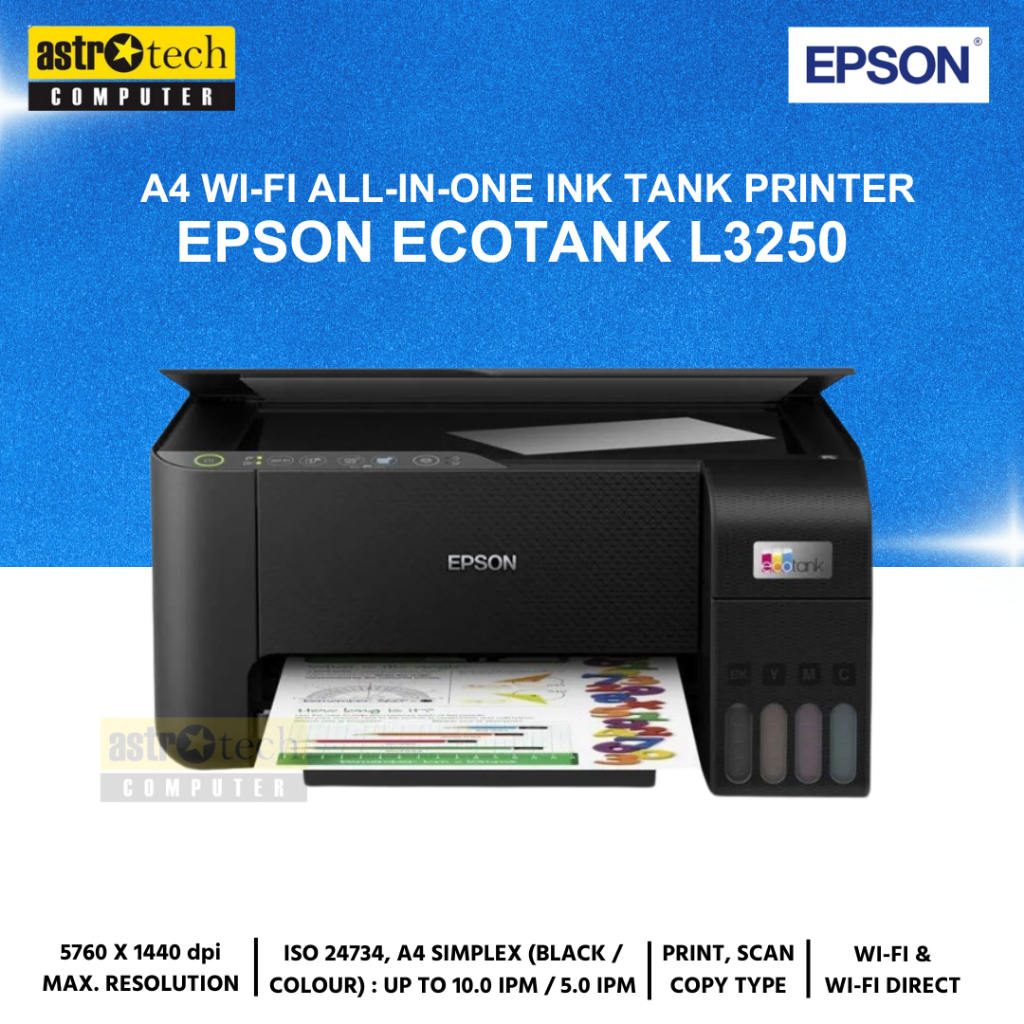 Jual Printer EPSON EcoTank L3250 A4 All in One-EPSON L3250 Ink Tank ...