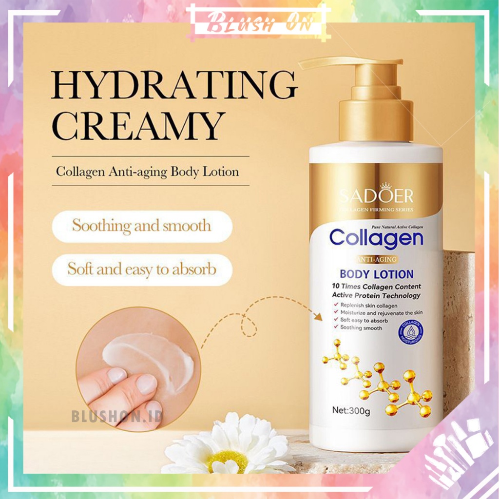 Jual SADOER Whitening Collagen Body Lotion Pemutih Badan Permanen Whitening Body Skin Care ...