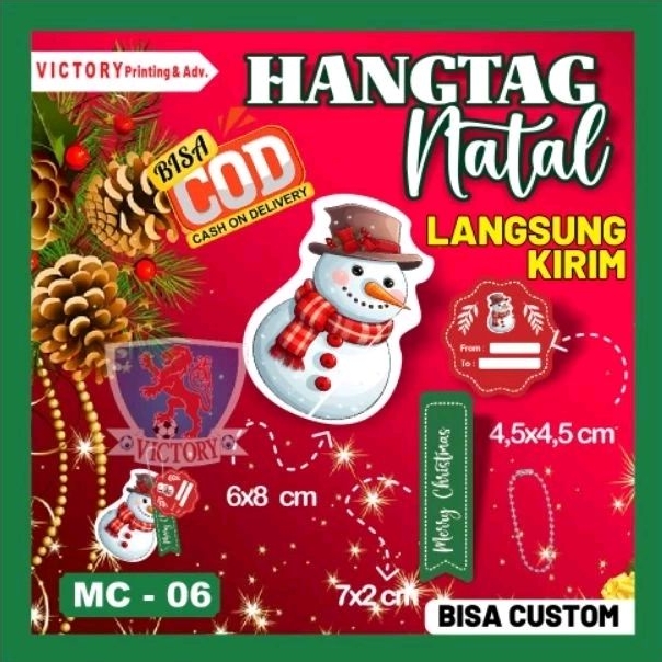 Jual HANGTAG NATAL CHRISTMAS ISI 1 SET | Shopee Indonesia