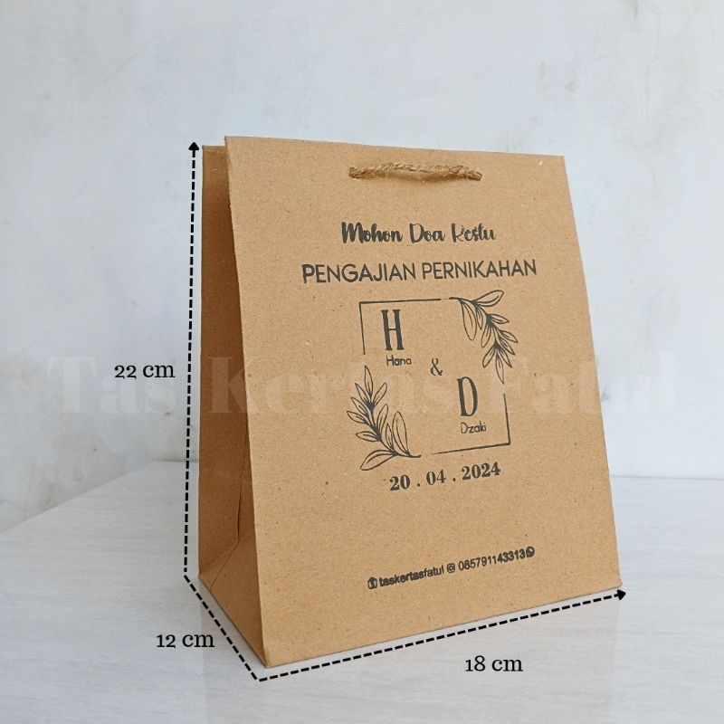 Jual PAPERBAG TAS KERTAS COKLAT SABLON ( ukuran R5 ) | Shopee Indonesia