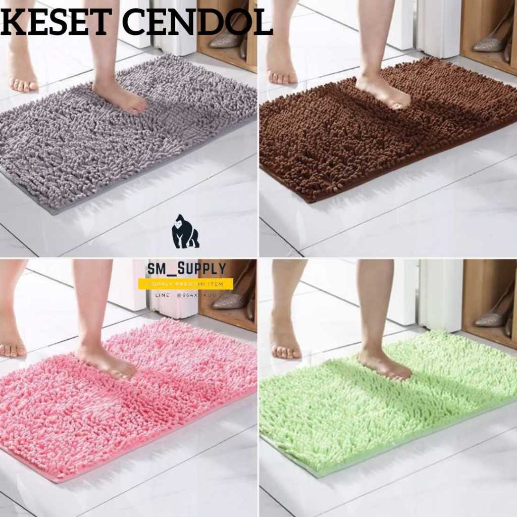 Jual KESET CENDOL DOFF MICROFIBER ANTI SLIP 40X60 Keset Kaki Cendol ...