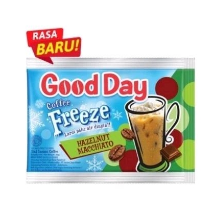 Jual Good Day Freeze Hazelnut Renceng | goodday Freeze renteng 10 pcs ...