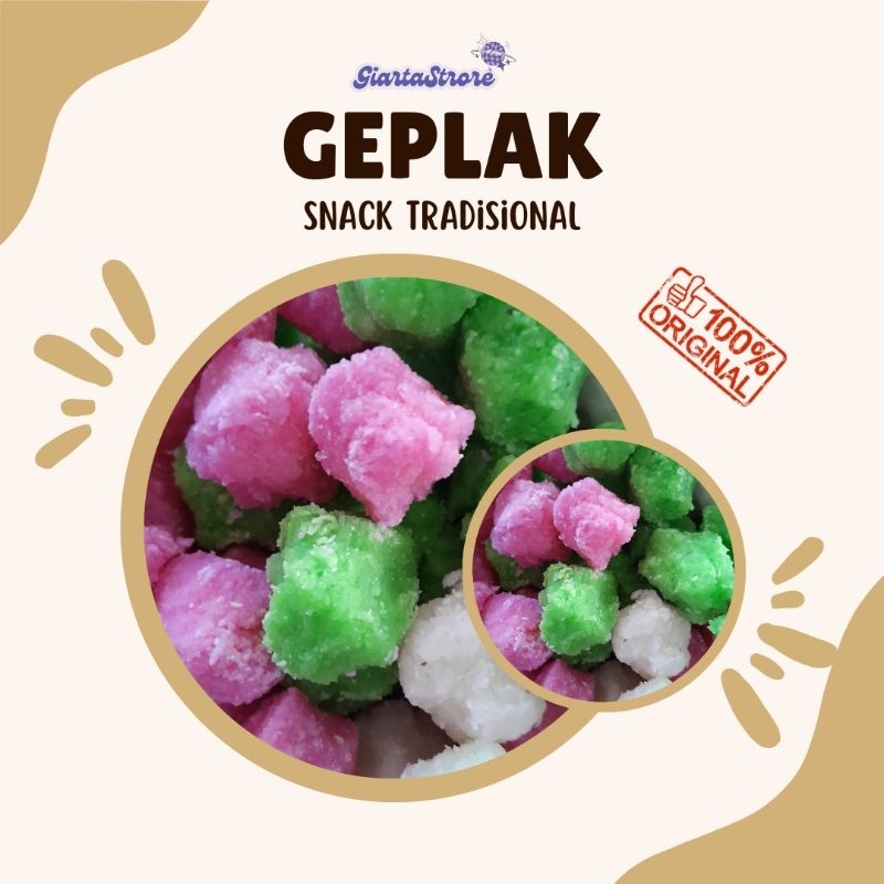 Jual Geplak 1/2kg Oleh Oleh Khas Jogja/Camilan/Snack Tradisional ...