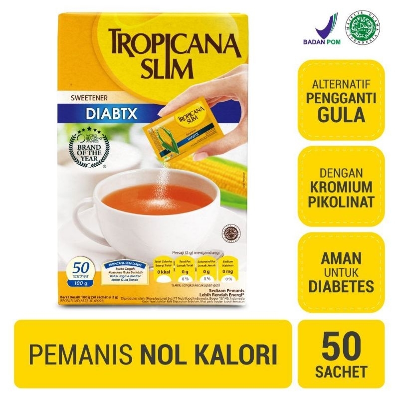 Jual Tropicana slim gula diabtx / diabetic / diabetic rendah kalori 50 ...