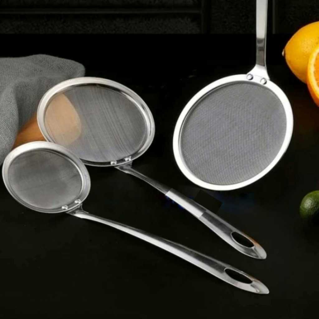 Jual Saringan Halus Stainless Steel Serbaguna / Serok Rapat Ampas ...