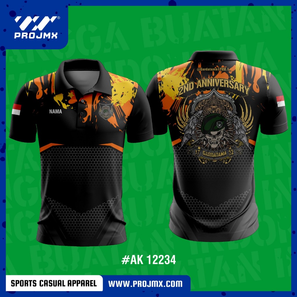 Jual PROJMX - KAOS JERSEY 2ND ANNIVERSARY GARDATAMA ( BISA CUSTOM ...