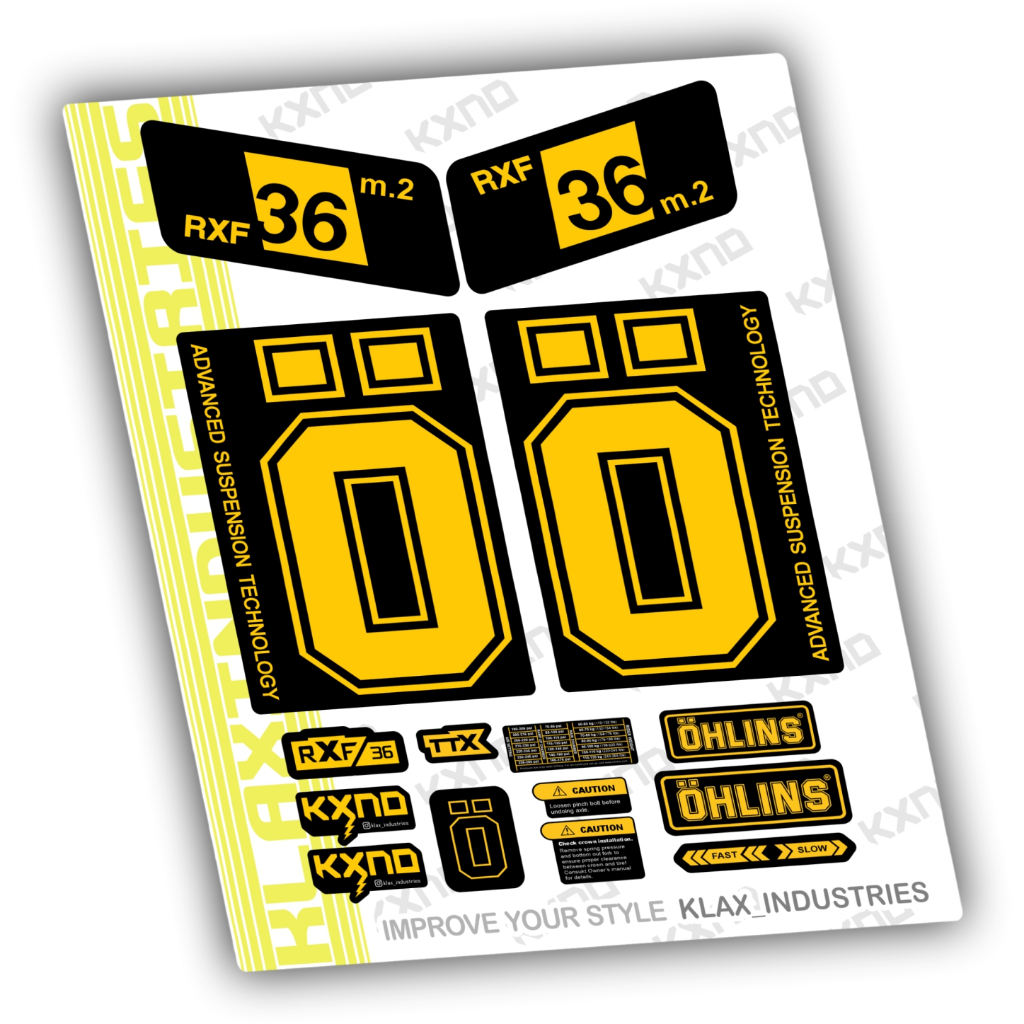 Jual Decal Fork Ohlins RXF36 M.2 2022 2024 Klax industries Stiker ...