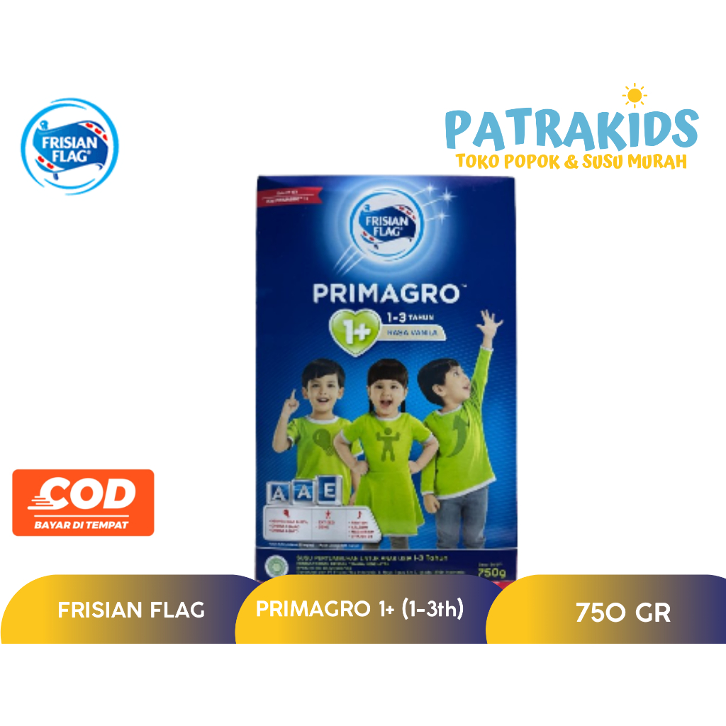 Jual Frisian Flag Primagro 1+ Vanilla 750 gr (1-3 tahun) Susu Formula ...
