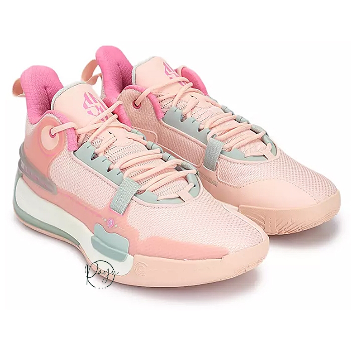 Jual Sepatu Basket Basketball Training Basketball Shoes Pink Grey Green ...