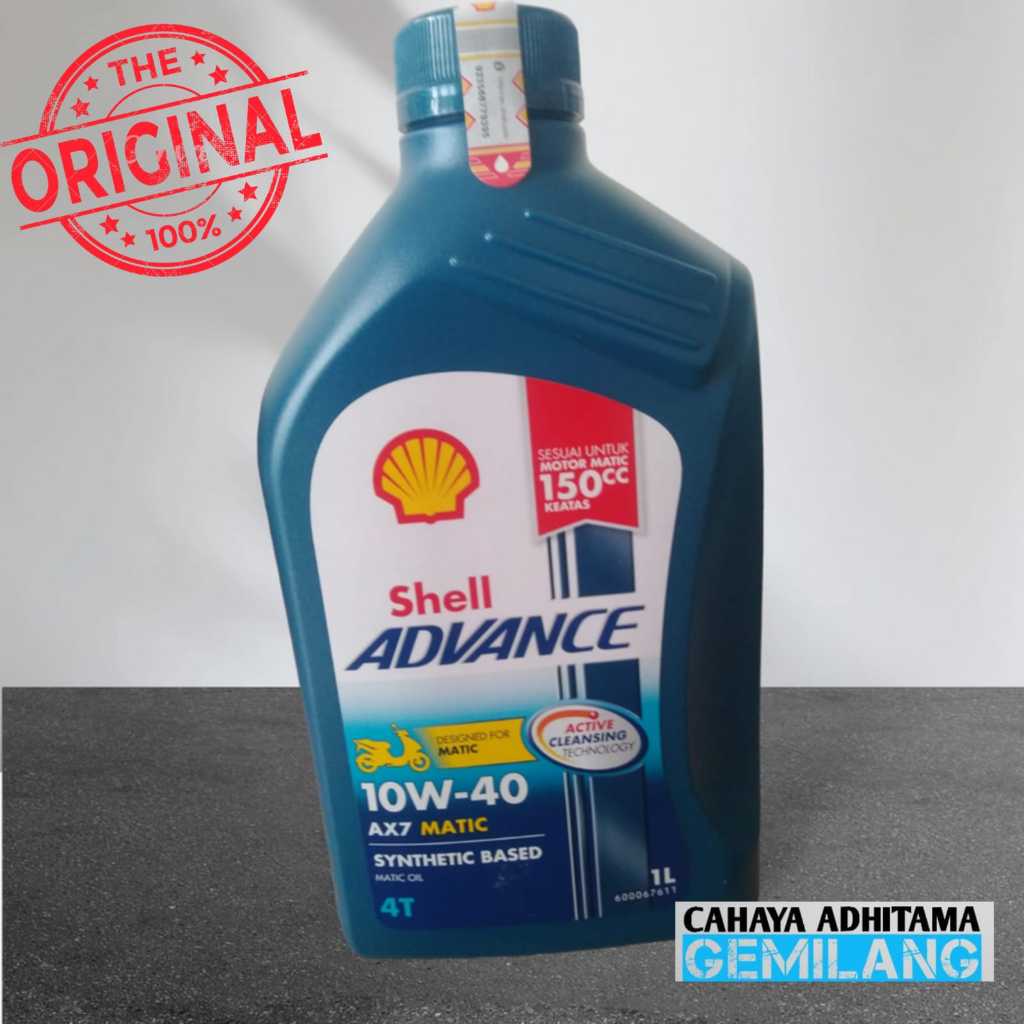 Jual Shell Advance AX7 Matic 10w-40 1L | Shopee Indonesia