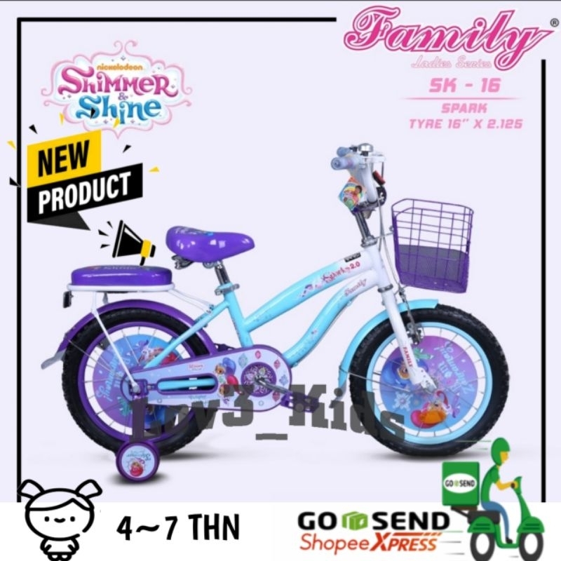 Jual Sepeda Anak Family Spark uk 12 & 16 Mini umur 2-7 tahun | Shopee ...