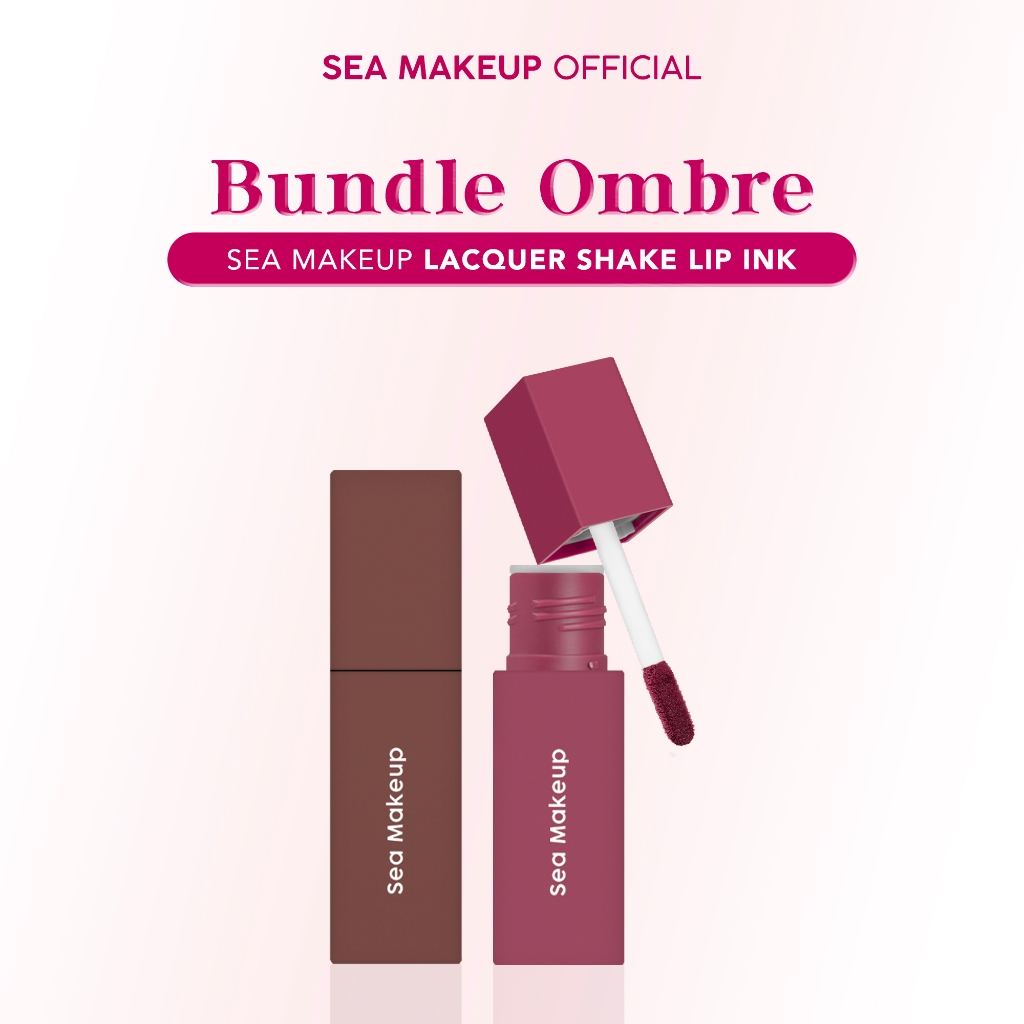 Jual Sea Makeup 2in1 Bundle Ombre Lacquer Shake Lip Ink Waterproof ...