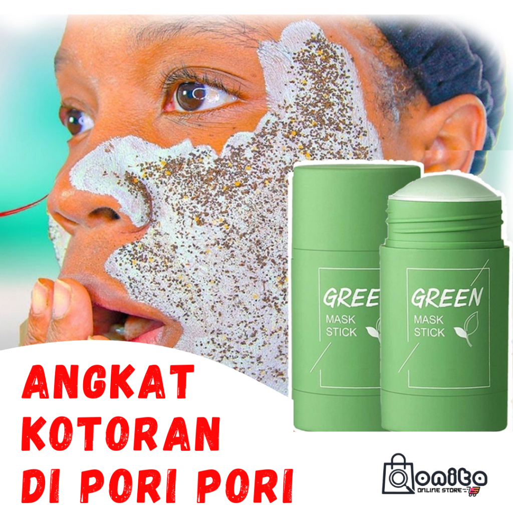 Jual Masker Komedo Ampuh Wajah dan Pori Green Mask Stick Ori Tea Clay ...