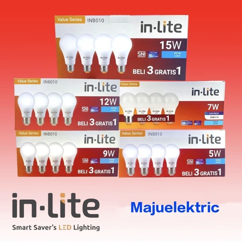 Jual Lampu Inlite / Bolam LED INLITE Murah 5 watt / 7 watt / 9 watt ...