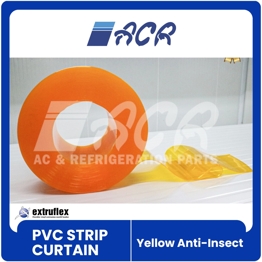 Jual PVC Curtain/ Tirai PVC Yellow Anti-Insect 30cmx3mm per meter ...