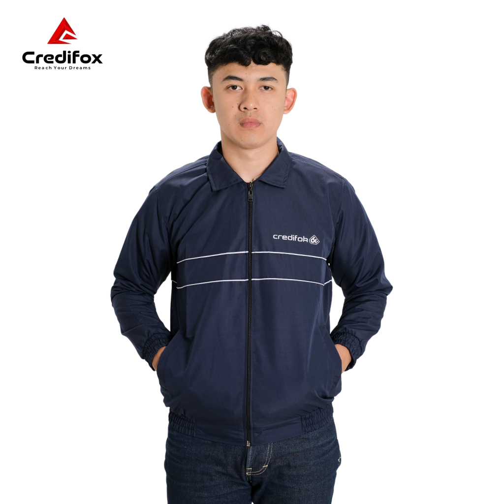 Jual CREDIFOX Jaket Pria Track Suit Casual Anti Angin - Jacket Casual ...