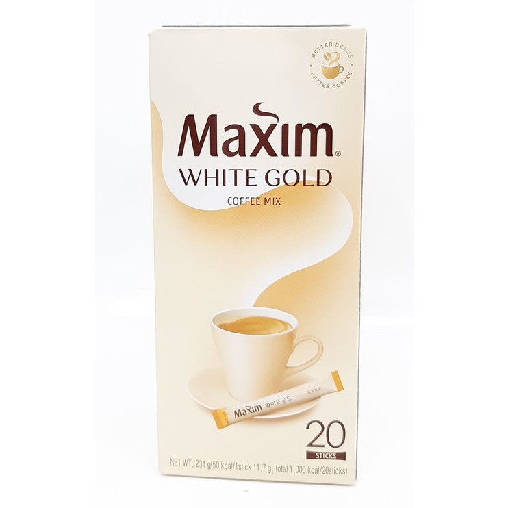Jual Maxim White Coffee Korea 20 Sticks @12 gram (1pax kecil) | Shopee ...
