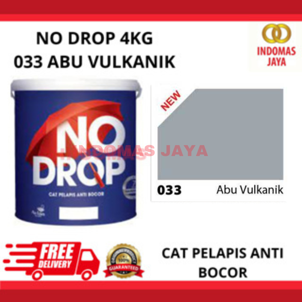 Jual CAT ANTI BOCOR KEDAP AIR WATERPROOFING 4KG 4 KG abu vulkanik 033 ...