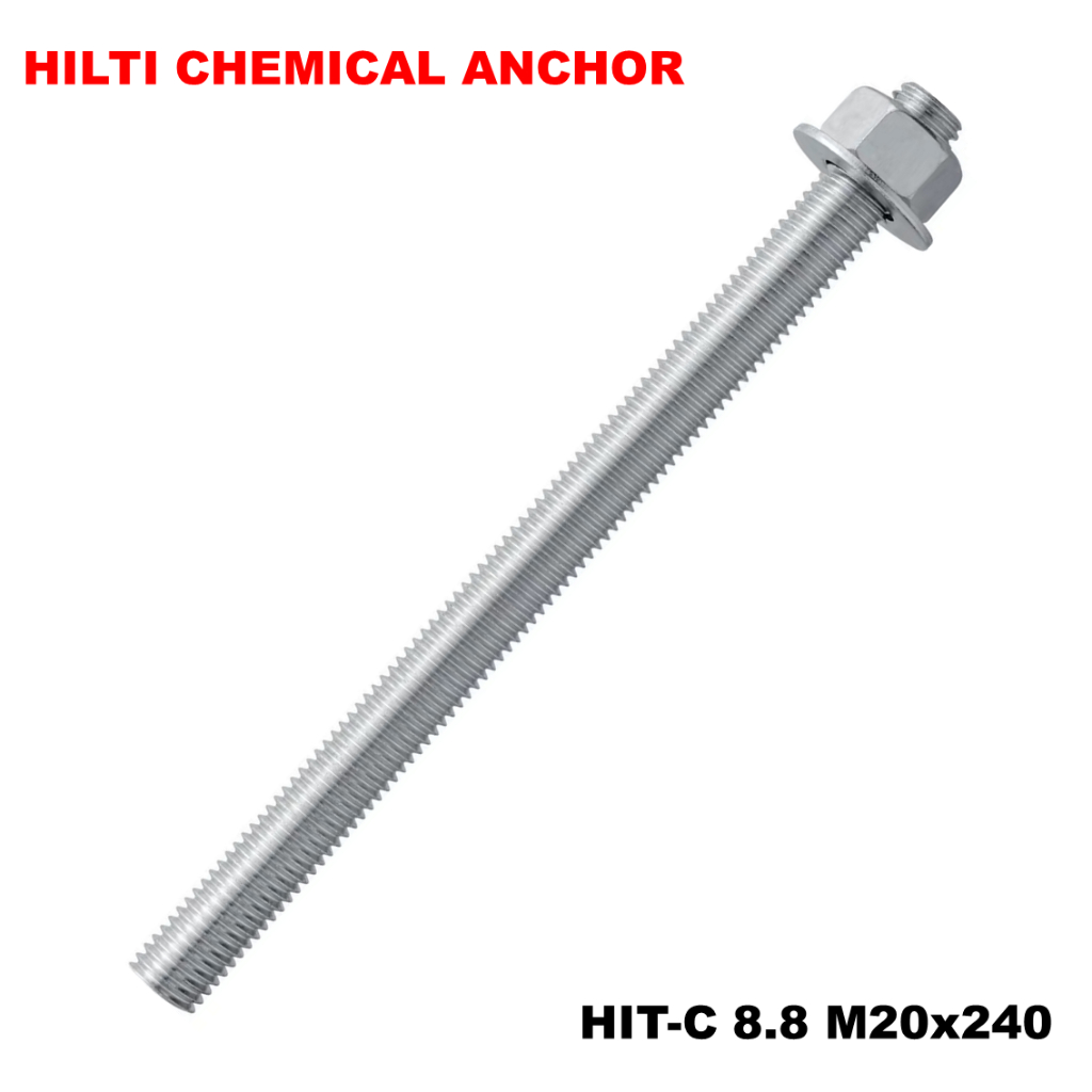 Jual CHEMICAL ANGKUR ANCHOR HILTI HIT-C-8.8 M20x240 | Shopee Indonesia
