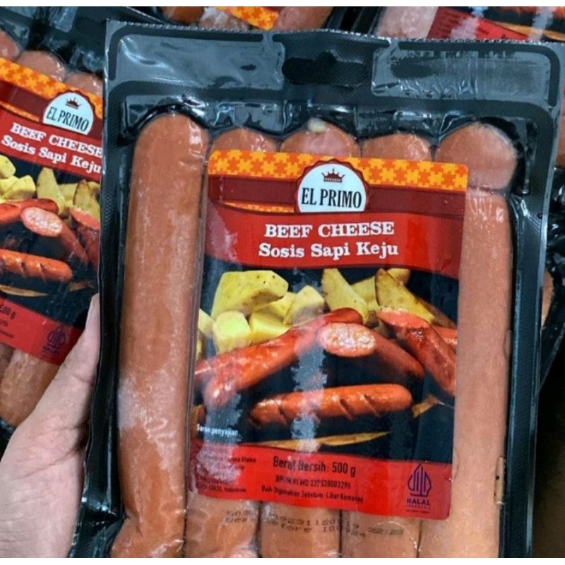 Jual El Primo Sosis Beef Cheese Sausage 500gr ( Mohon Perhatiaannya ...
