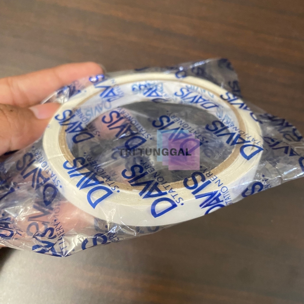 Jual Double Tape DAVIS 1/2 inch Perekat Kertas Kualitas Bagus Murah ...
