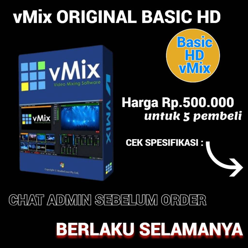 Jual vMix Basic HD ( ORIGINAL) Jago editing Pake vMix Termurah | Shopee Indonesia