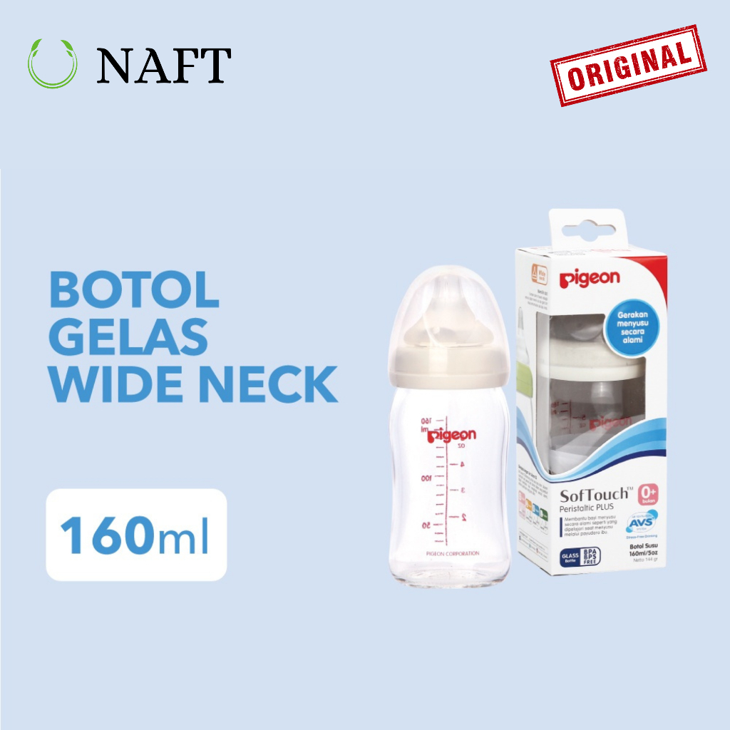 Jual Pigeon Botol Susu Bayi Original 160 ml Dot Wide Neck Pigeon Baby Bottle Milk | Shopee Indonesia