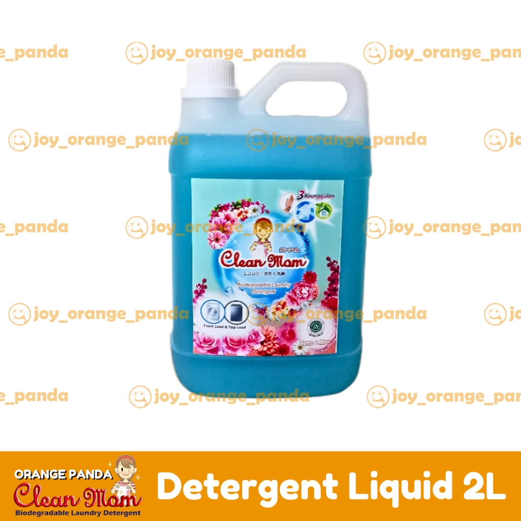 Jual Clean Mom Detergent Cair 2 Liter, Sabun Cuci Baju TOP LOADING ...