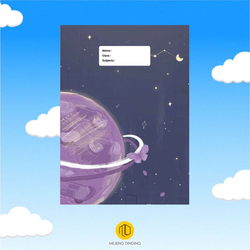 Jual SAMPUL BUKU AESTHETIC ISI 10 PCS / SAMPUL BUKU MOTIF PLANET TATA ...