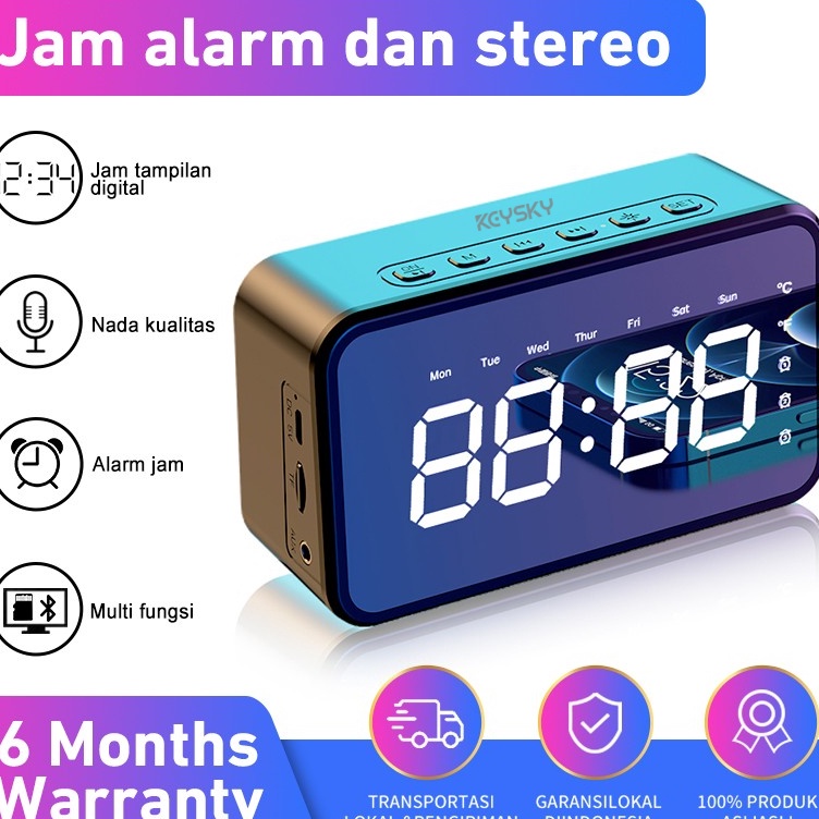 Jual H Keysky Speaker Bluetooth Portable Dan FM Radio Wireless Bass ...