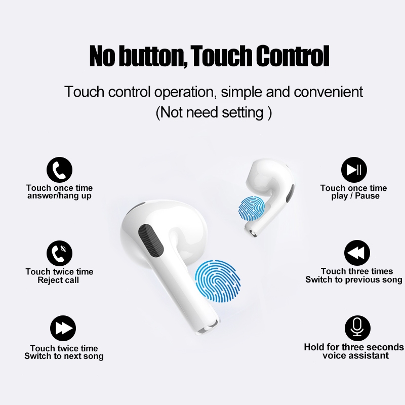 Jual The Pods Pro4 TWS Bluetooth Headset True Wireless Stereo Earphone ...