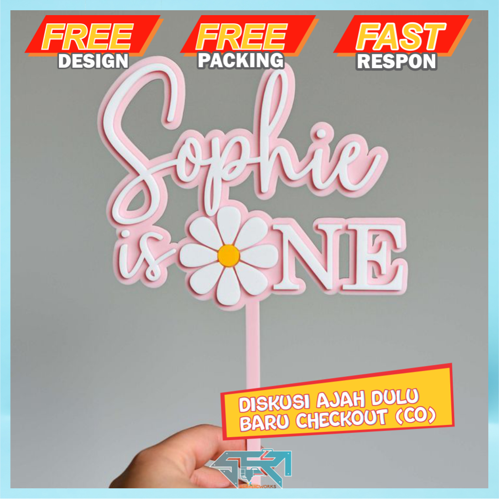 Jual Topper Cake Warna Custom Hiasan Kue Ulangtahun Lucu Anak Dekorasi ...