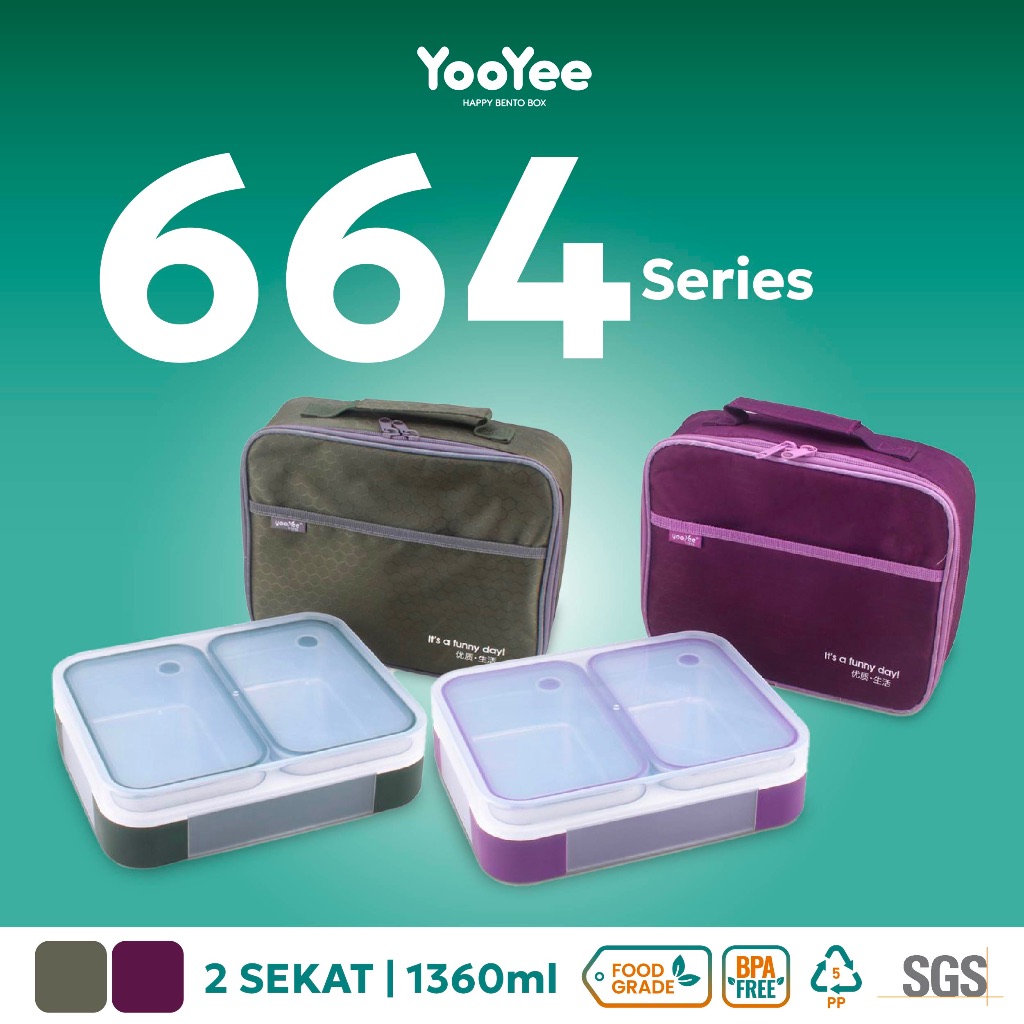 Jual Yooyee 664 Kotak Makan Stainless 2 Sekat | Shopee Indonesia