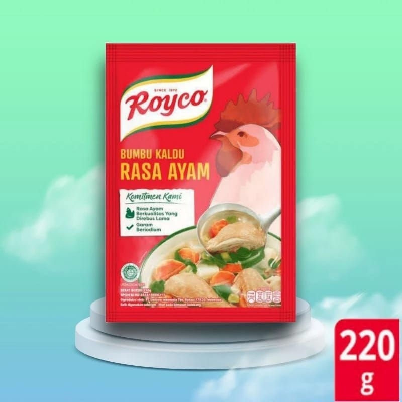 Jual ROYCO PENYEDAP RASA AYAM & SAPI 220 GR | Shopee Indonesia