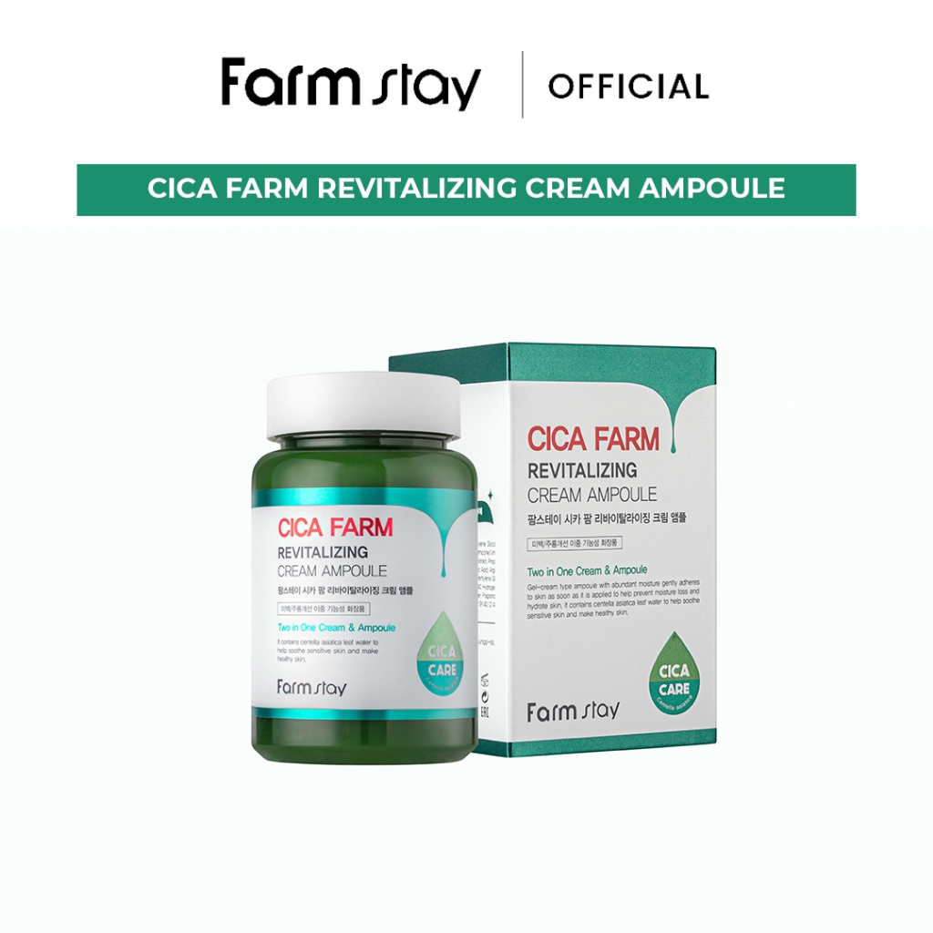 Jual Farm stay Cica Farm Revitalizing Cream Ampoule 250ml | Shopee Indonesia