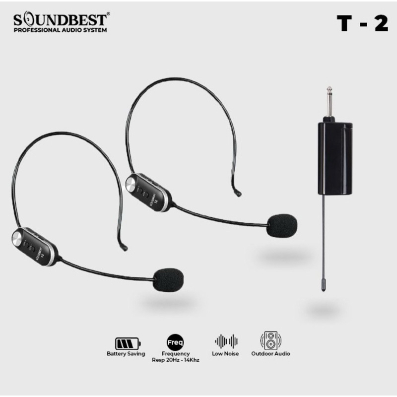 Jual Mic wireless Headset Bando Imam besar SH2H vokal Hd Sh 2 H channel ...