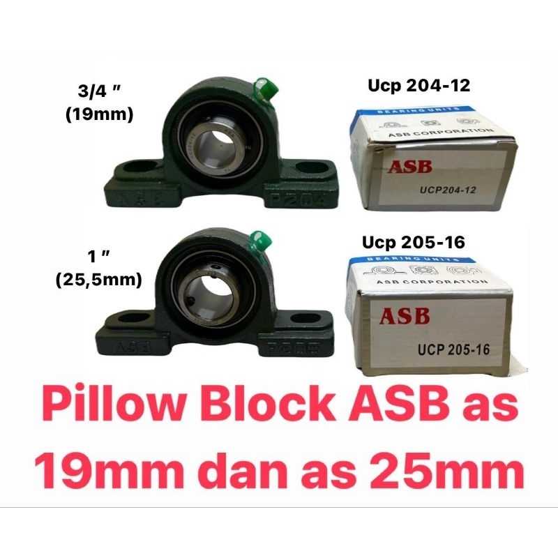 Jual Pillow Block UCP 204-12 dan UCP 205-16 laker bearing duduk as gergaji kayu | Shopee Indonesia