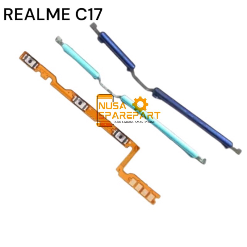 Jual TOMBOL SET + FLEXIBLE ON OFF VOLUME REALME C17 | Shopee Indonesia
