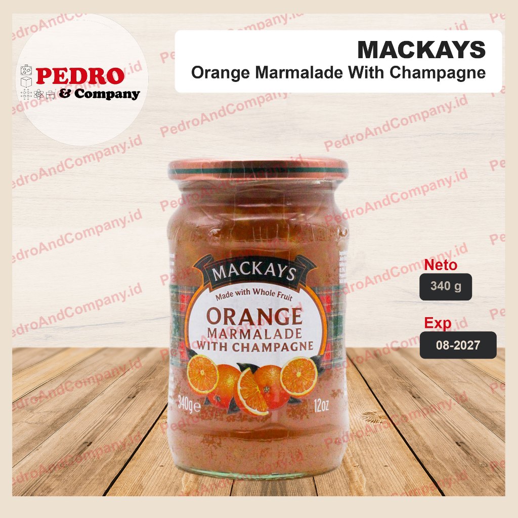 Jual Mackays orange marmalade champagne 340 gram - selai roti jam ...