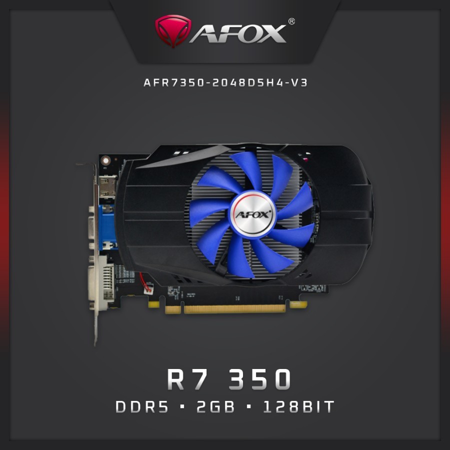 Jual VGA Card Afox Radeon R7 350 / AFR7350 2GB DDR5 128BIT ATX Single ...