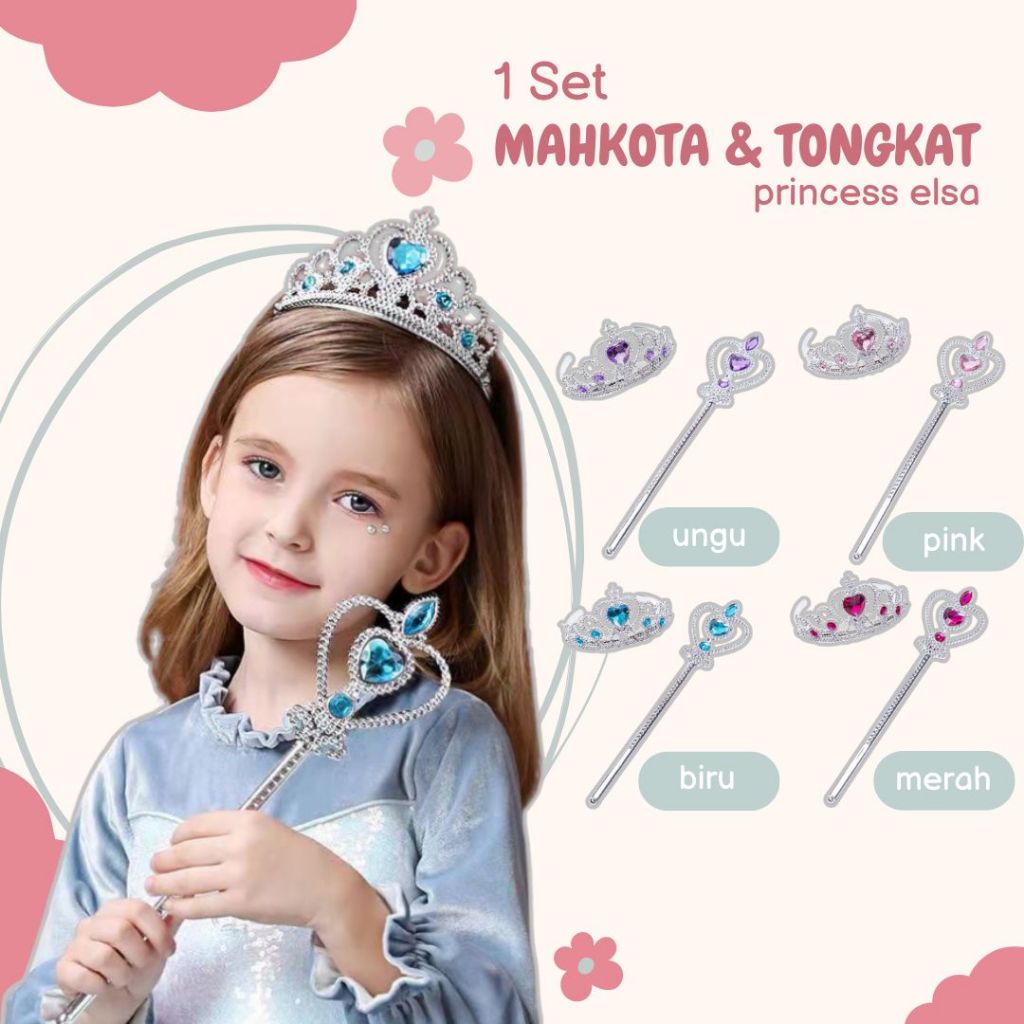 Jual Funtastees Baby Set Mahkota Dan Tongkat Princess Elsa Frozen ...
