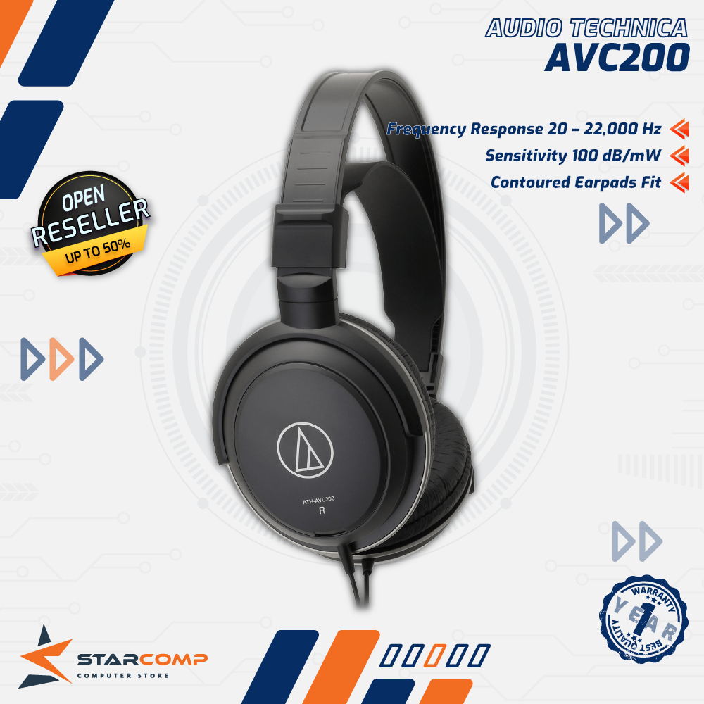 Jual Audio Technica ATH-AVC200 Over-Ear Headphone | Shopee Indonesia