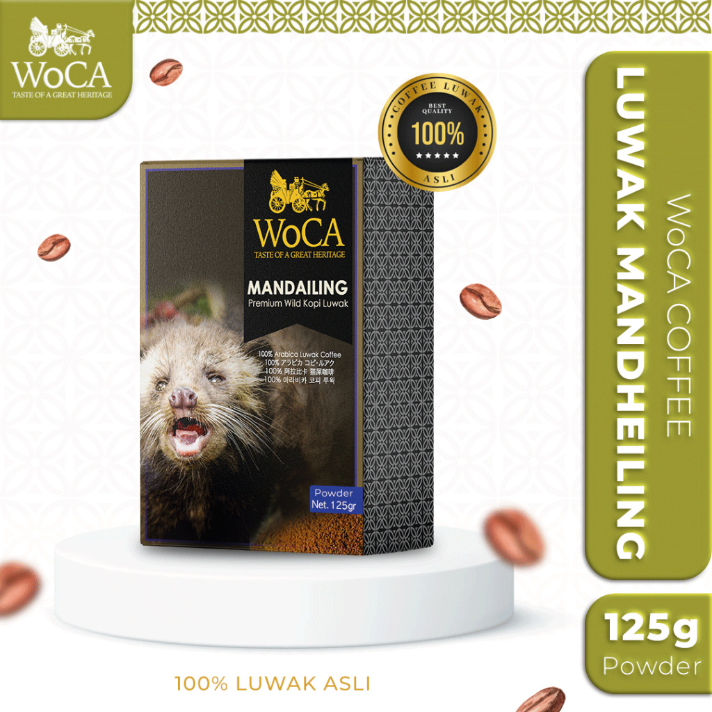 Jual WoCA Kopi Luwak Mandailing 125 gram powder | Shopee Indonesia