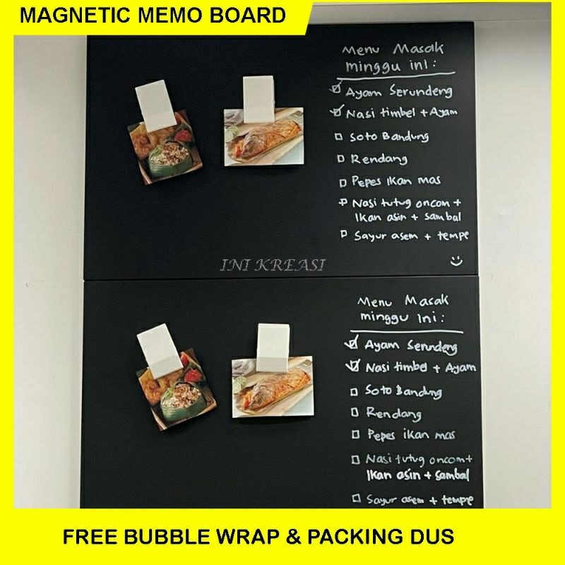 Jual PAPAN MEMO MAGNET / MAGNETIC MEMO BOARD / PAPAN MEMO DINDING ...
