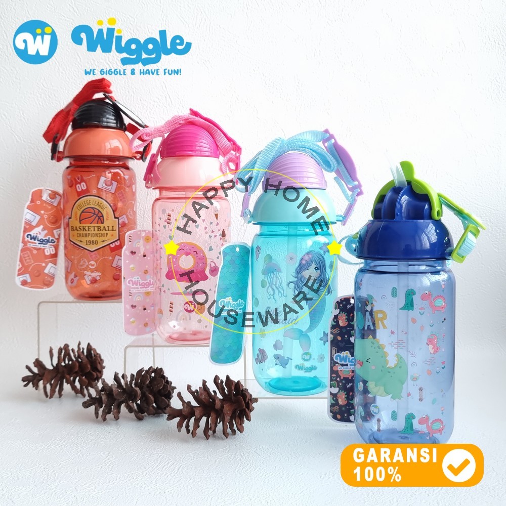 Jual WIGGLE New Sporty Bottle Sport 450ml Botol Air Minum Anak Tali ...