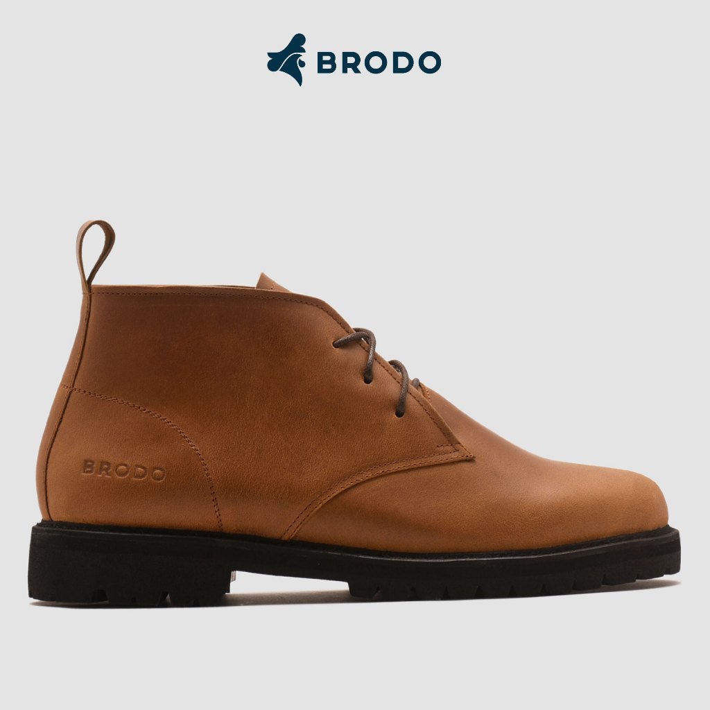 Jual BRODO - Sepatu Siak Boots Vintage Brown Bs Kulit Sapi Asli ...