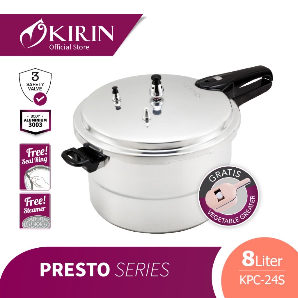 Jual KIRIN PRESSURE COOKER 8 Liter |KPC-24S | Shopee Indonesia