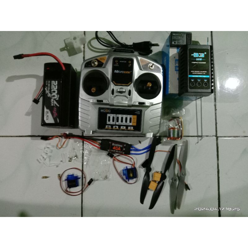 Jual paket elektrik rc set untuk pesawat tetap tanpa kit | Shopee Indonesia